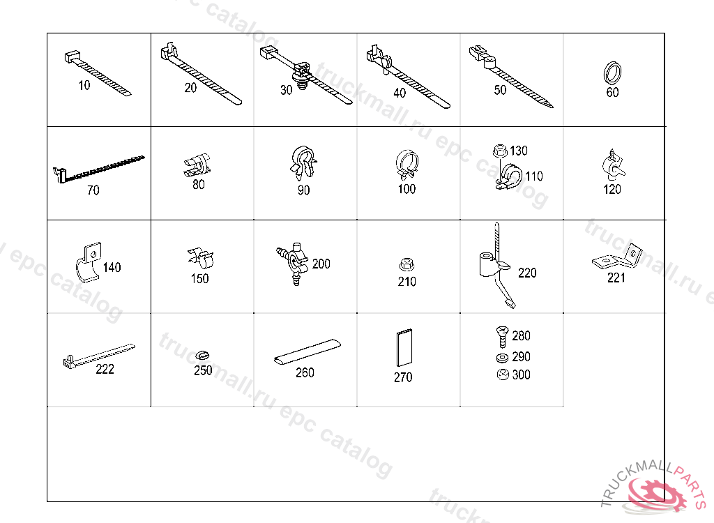 Схема Mercedes A0069973090 двигатель G 320 CDI 463.303 FROM CHASSIS 144226