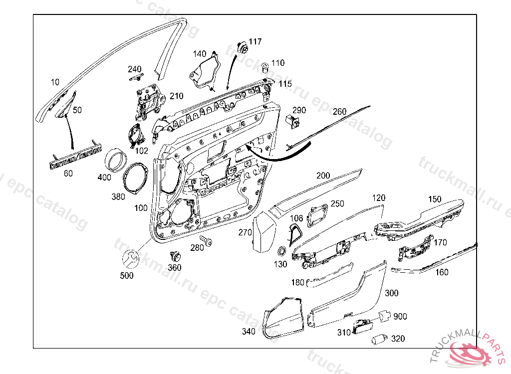 Схема Mercedes A2127202422 двигатель E 63 AMG 212.074