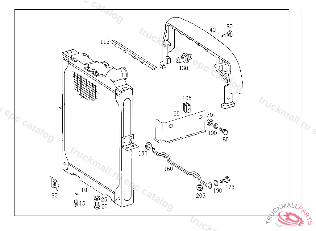 Схема Mercedes A6555002703 двигатель 2433,2534 653.063