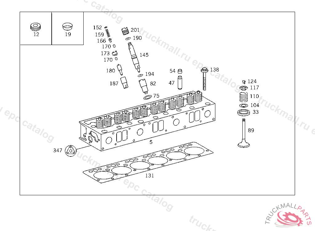 Схема Mercedes A0010179452 двигатель OM 366 A 366.901 OM 366A