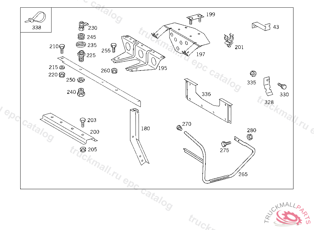 Схема Mercedes A6555201055 двигатель 1922 656.005